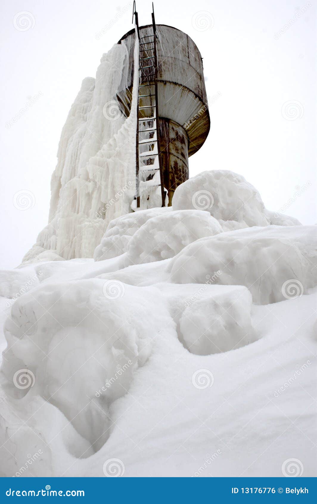 Icy tower stock photo. Image of height, pressure, snow - 13176776