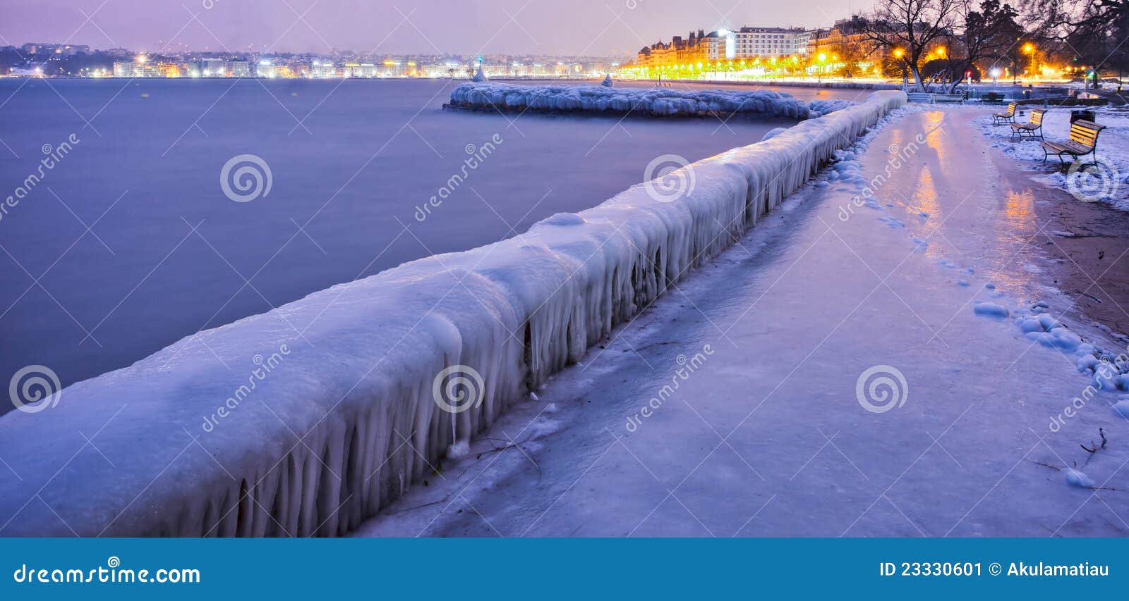Icy Wall, Geneva Switzerland Editorial Photo - Image of cold, icicles ...