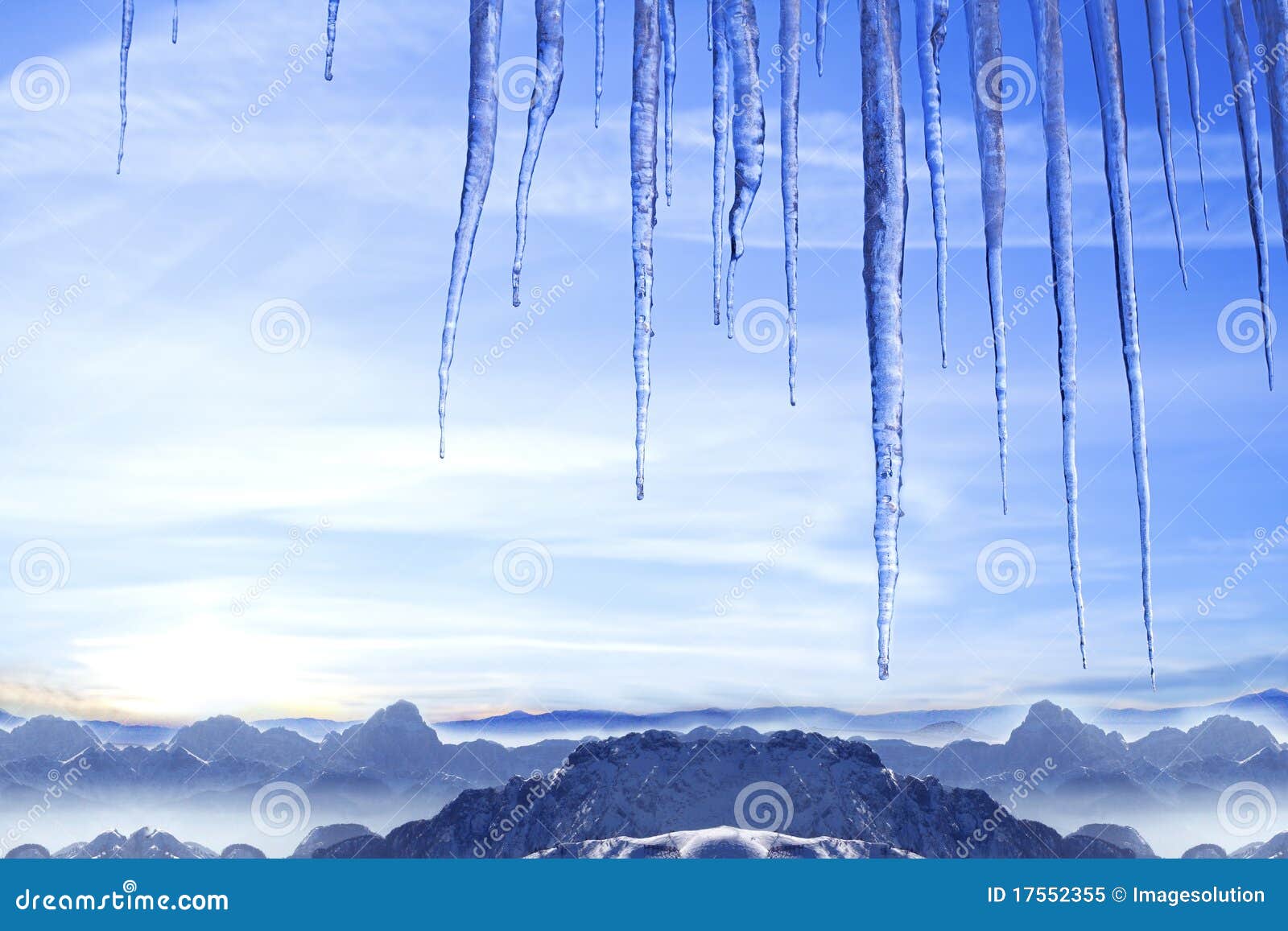Icy winter cold scenery stock image. Image of weather - 17552355