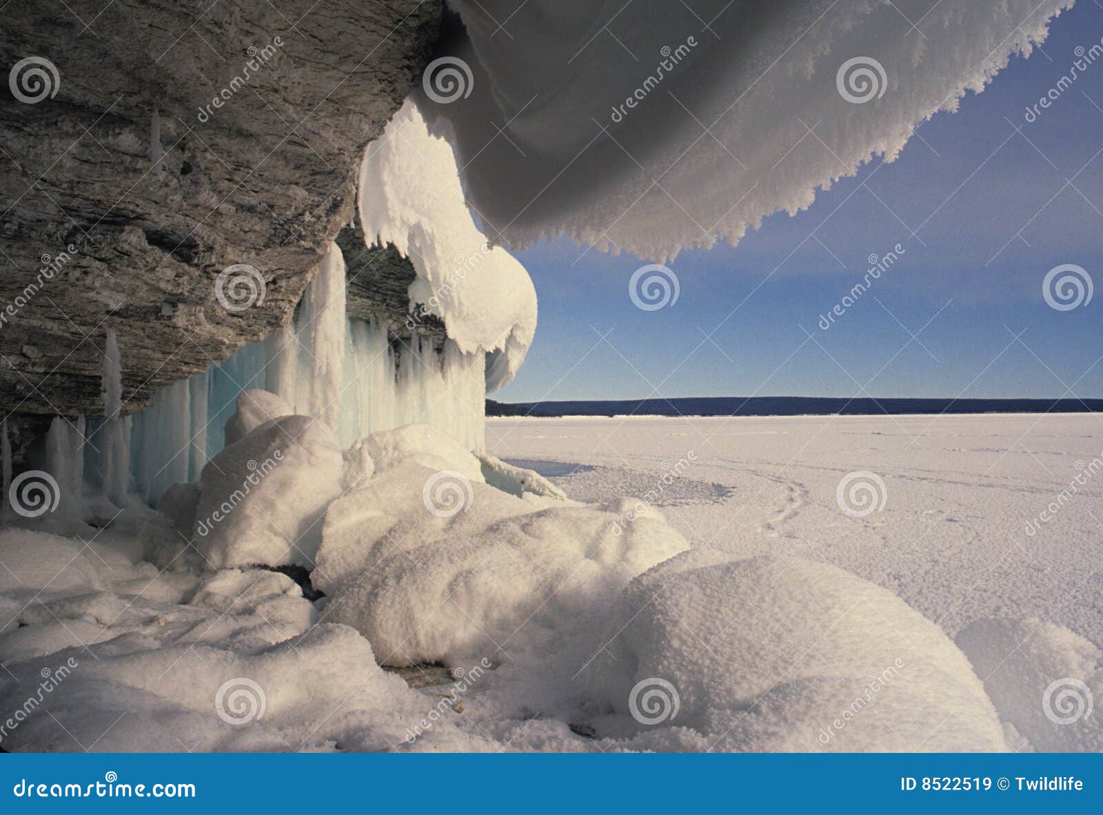 Icy Winter Scene stock image. Image of icicles, polar - 8522519
