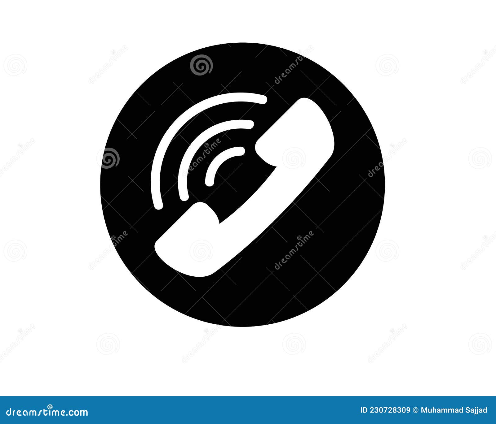 Icône D'appel Entrant Symbole De Réception Illustration Stock - Illustration du contact, réponse ...