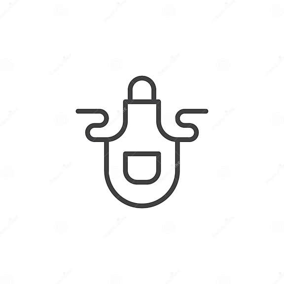 Icône D'ensemble De Tablier Illustration de Vecteur - Illustration du usure, facile: 111158594