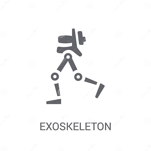 Icône d'exosquelette illustration de vecteur. Illustration du robotique - 131186238
