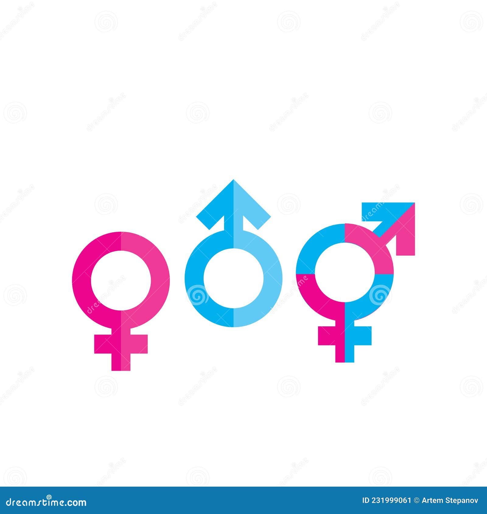 Icône De Genre Sex Vectoriel Symbole Femelle Et Mâle Signe Illustration