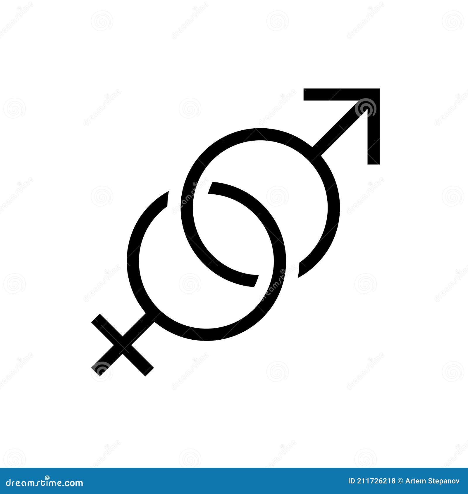 Icône De Genre Sexe Vecteur Symbole Signe Féminin Et Masculin