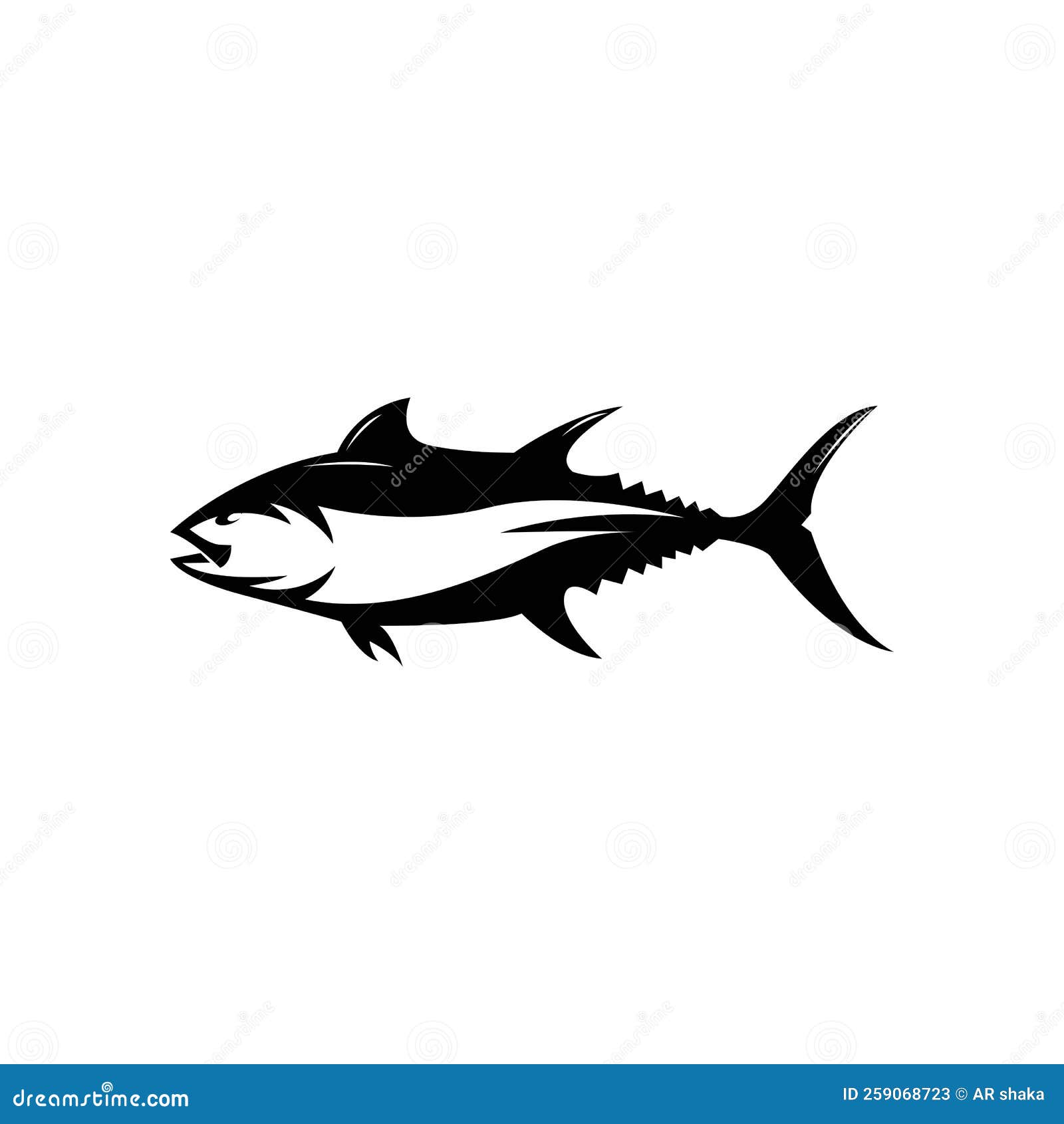 Icône De Thon Logo Vectoriel Illustration de Vecteur - Illustration du sain, dîner: 259068723