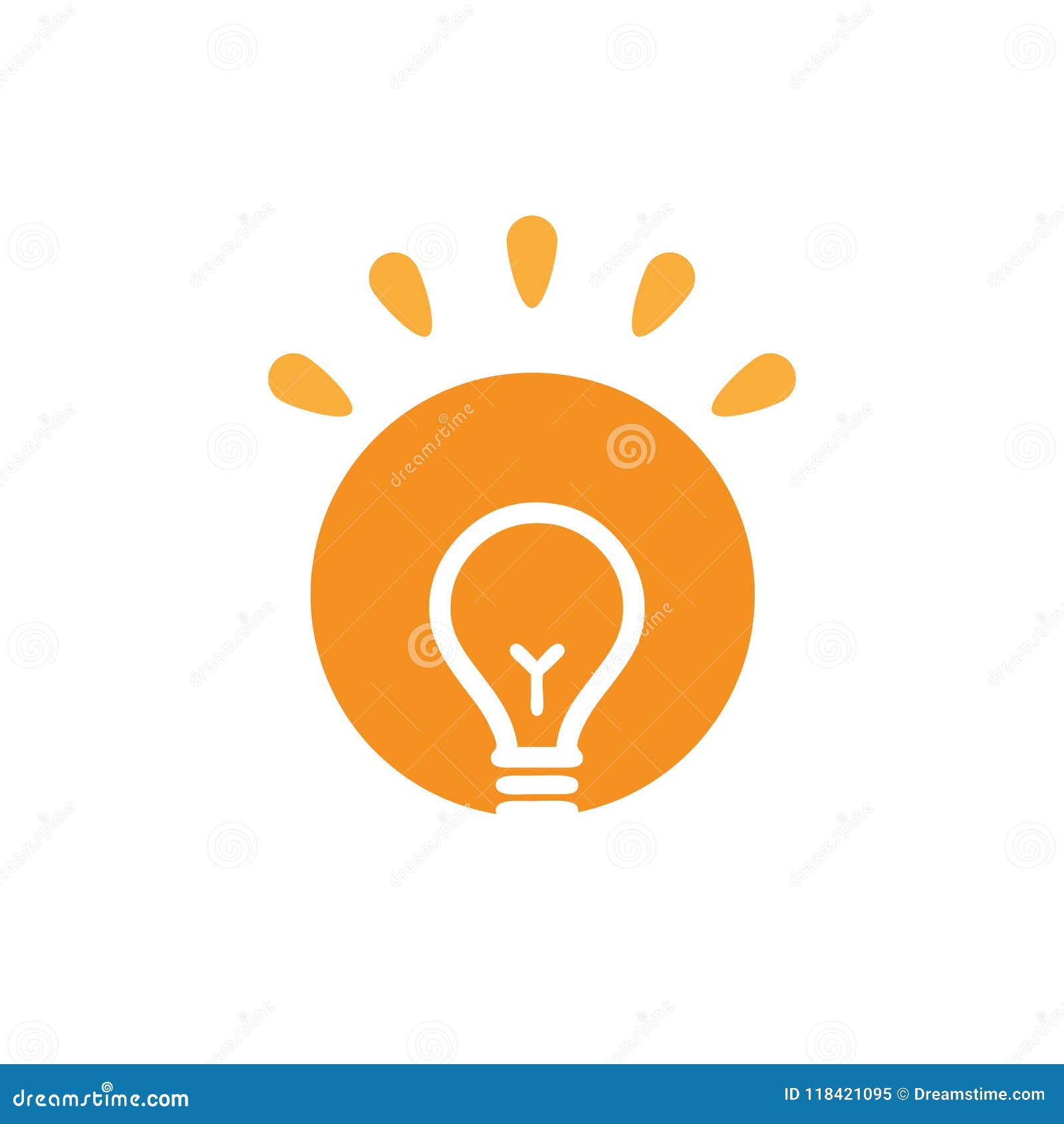 Idée Originale Logo Template Pour Le Bon Penseur Illustration de ...