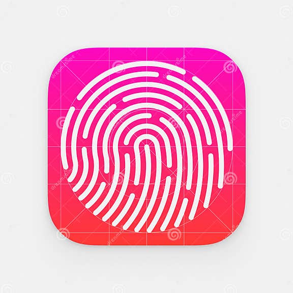 ID app icon stock vector. Illustration of biometrics - 47045964
