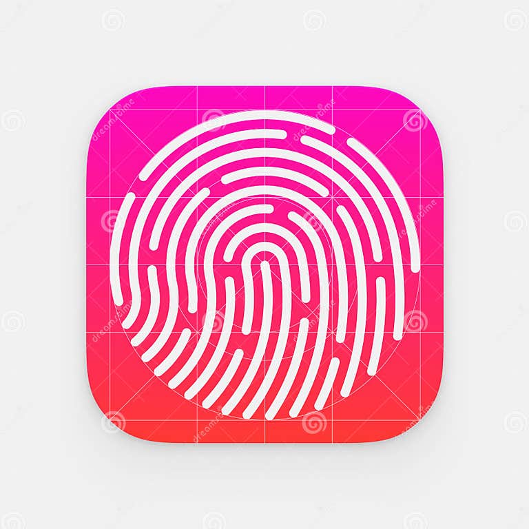ID app icon stock vector. Illustration of biometrics - 47045964