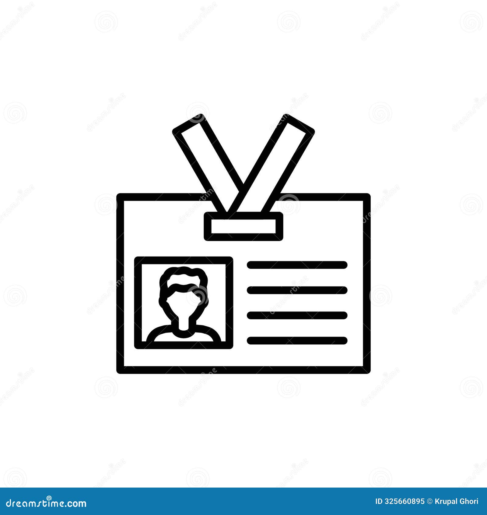 ID Badge Icon Perfect for Identification and Security Stock ...