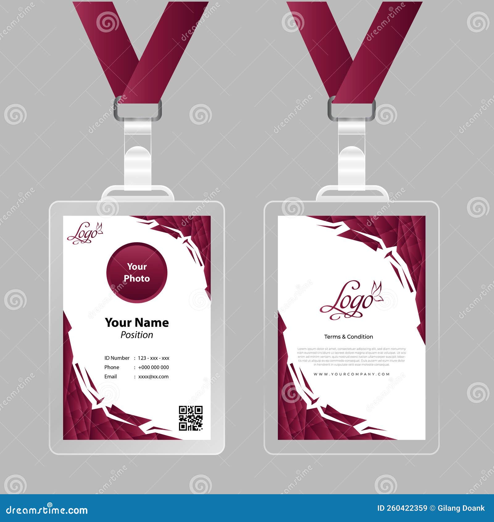 Id Card Design Illustration Stock Illustration - Illustration of design ...