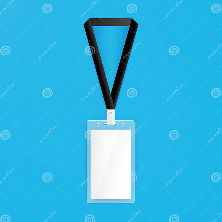 Id Card Empty Mockup stock vector. Illustration of mock - 77194600