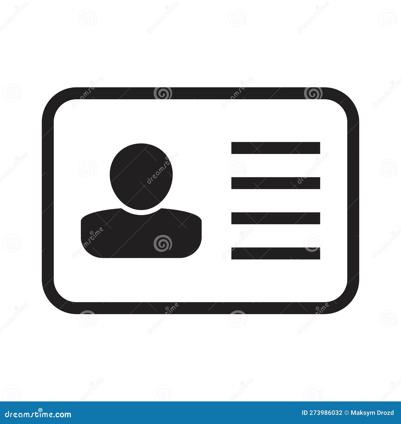 Id Card Icon. Id Card Badge Icon. Identification Card, Driver S License ...