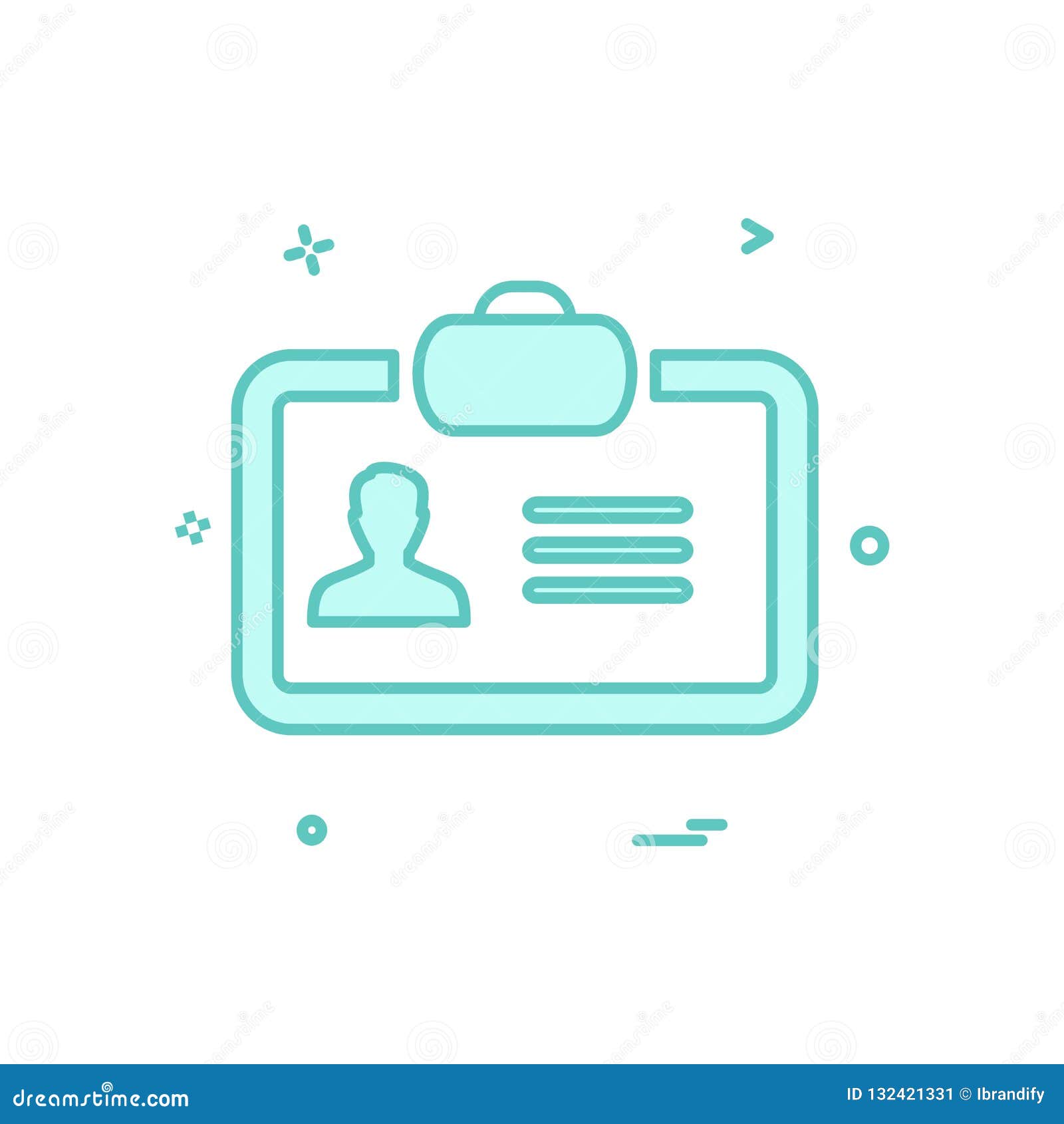Id card icon design vector stock vector. Illustration of element ...