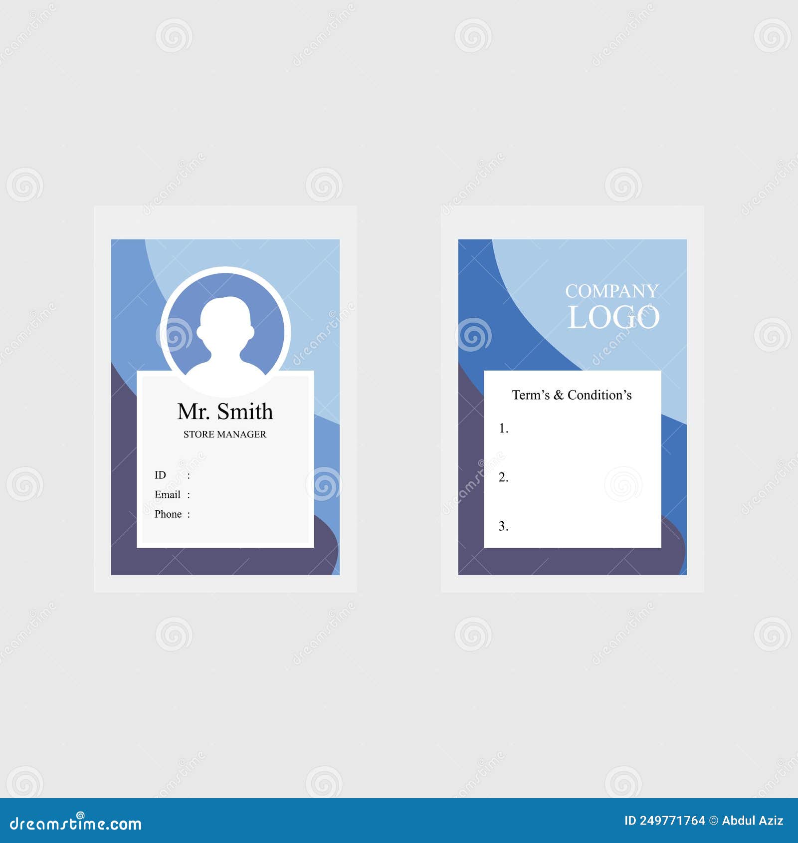 ID card icon logo vector stock vector. Illustration of resident - 249771764