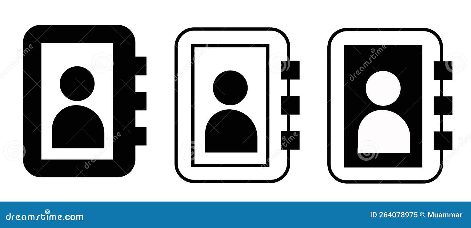 ID Card Icon Sets. Vector and Illustration for Website Stock ...