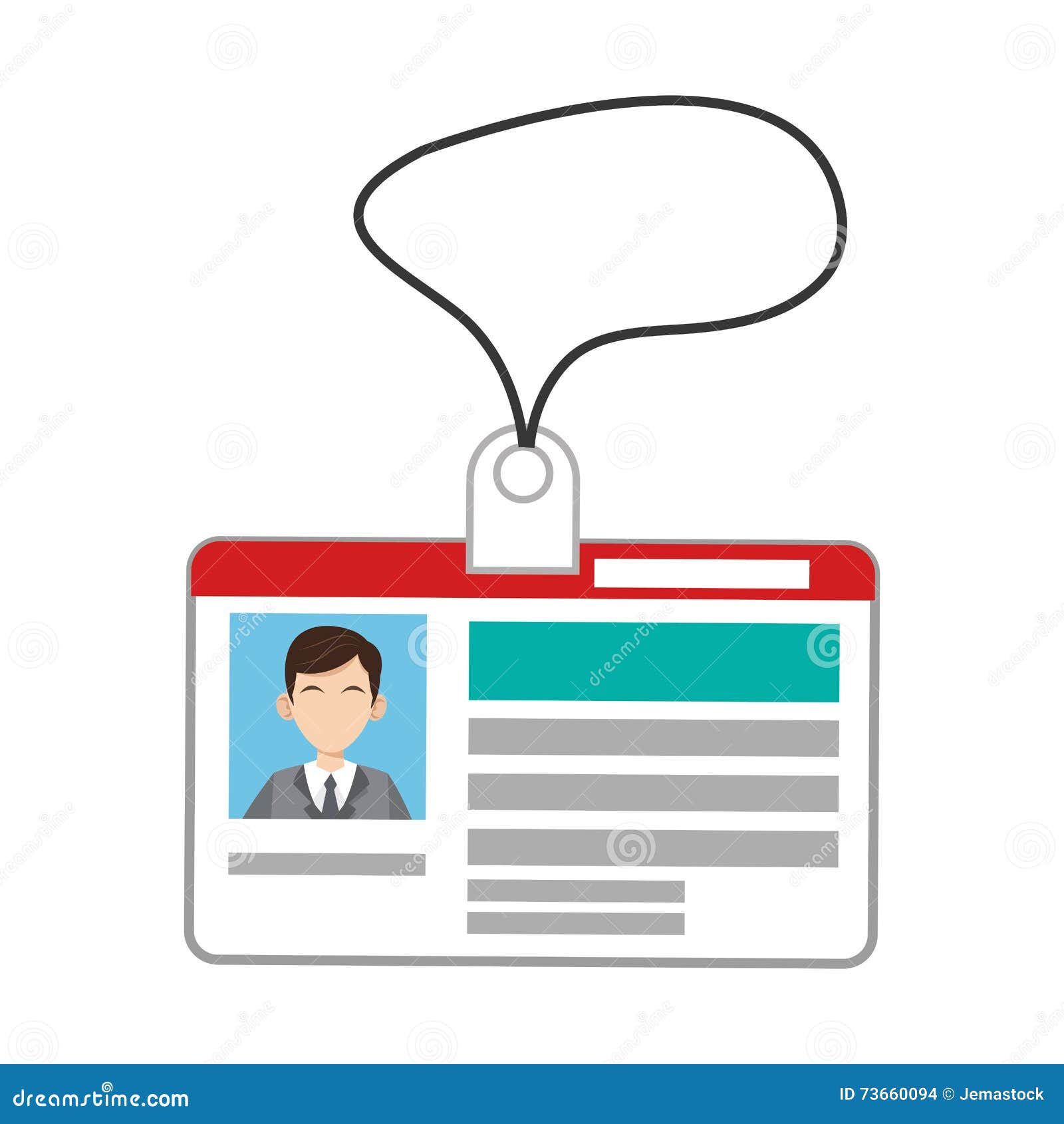 Id card icon stock illustration. Illustration of identification - 73660094