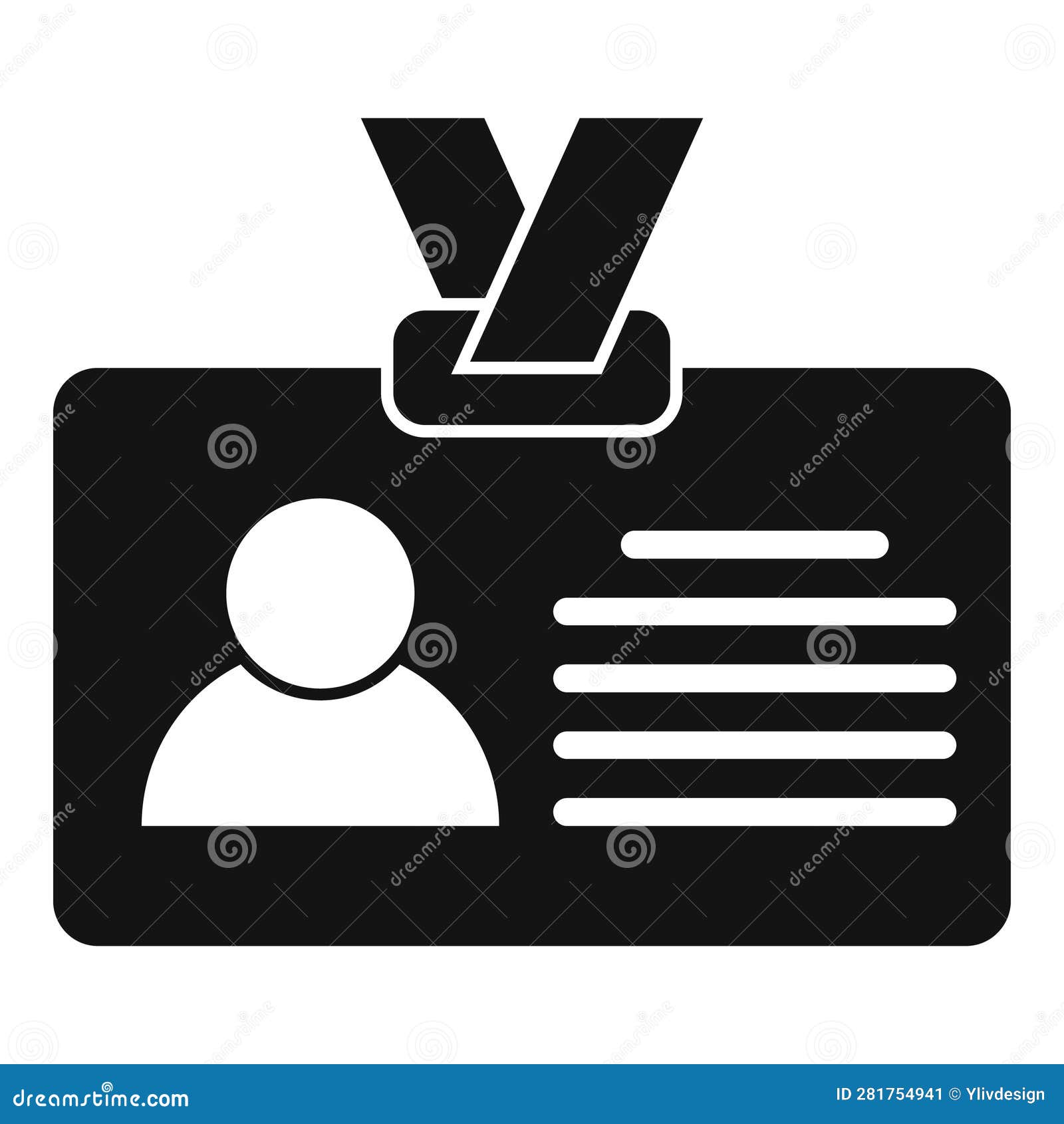 Id Card Icon Simple Vector. Core Quality Stock Vector - Illustration of ...