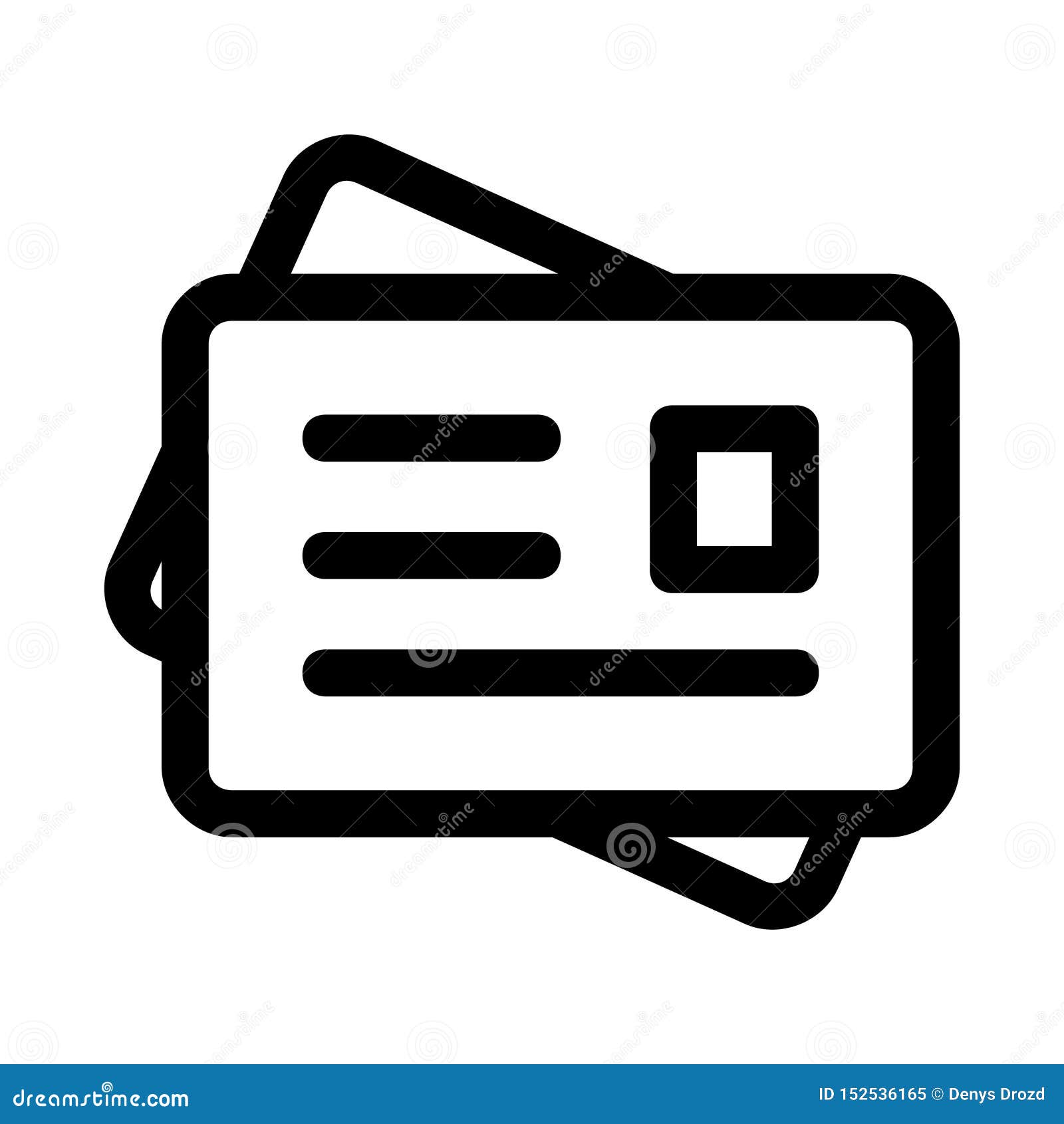 Id Card Icon Vector. Identity Tag Vector Illustration Symbol. Driver ...