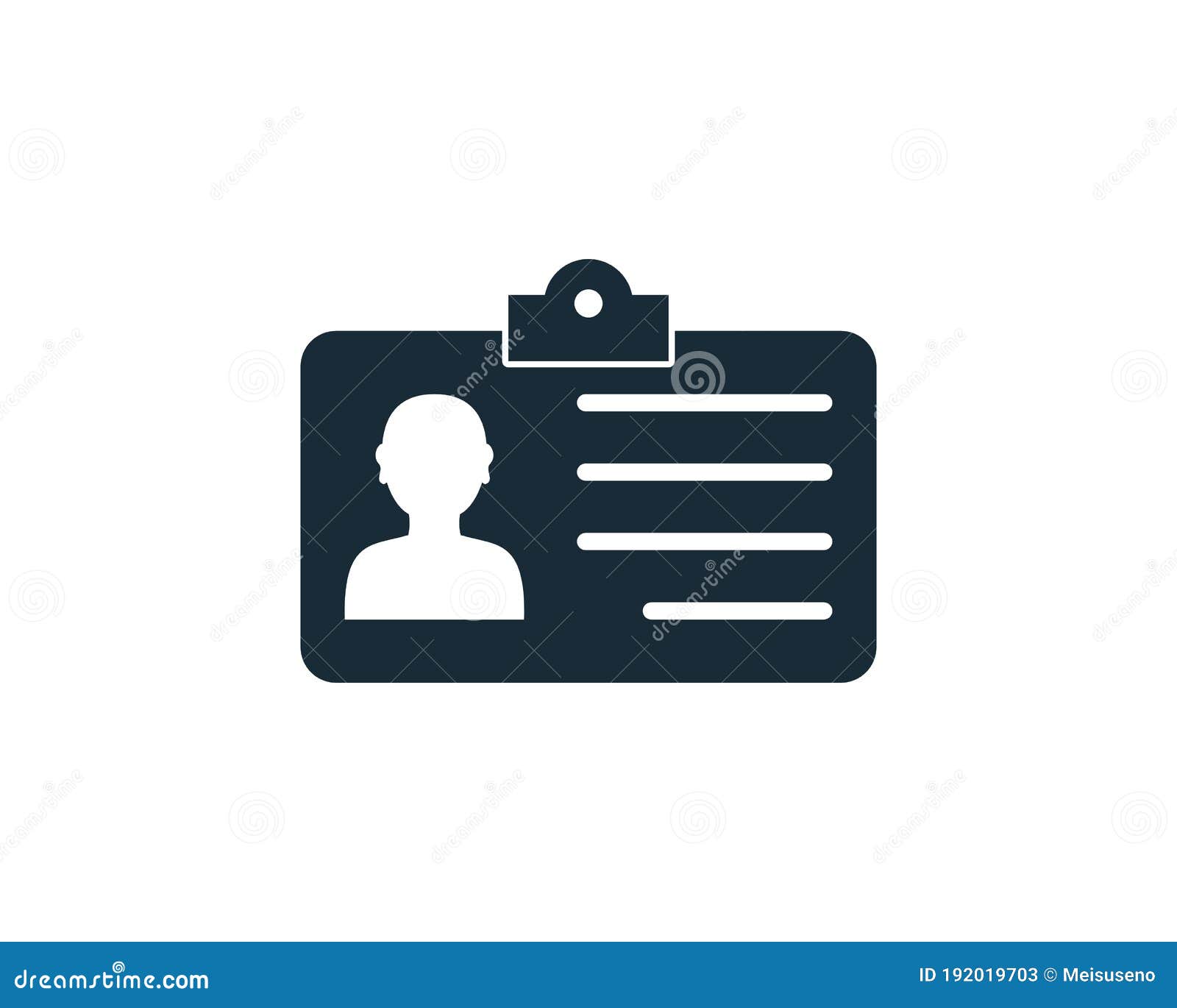 ID Card Icon Vector Logo Template Illustration Design Stock Vector ...