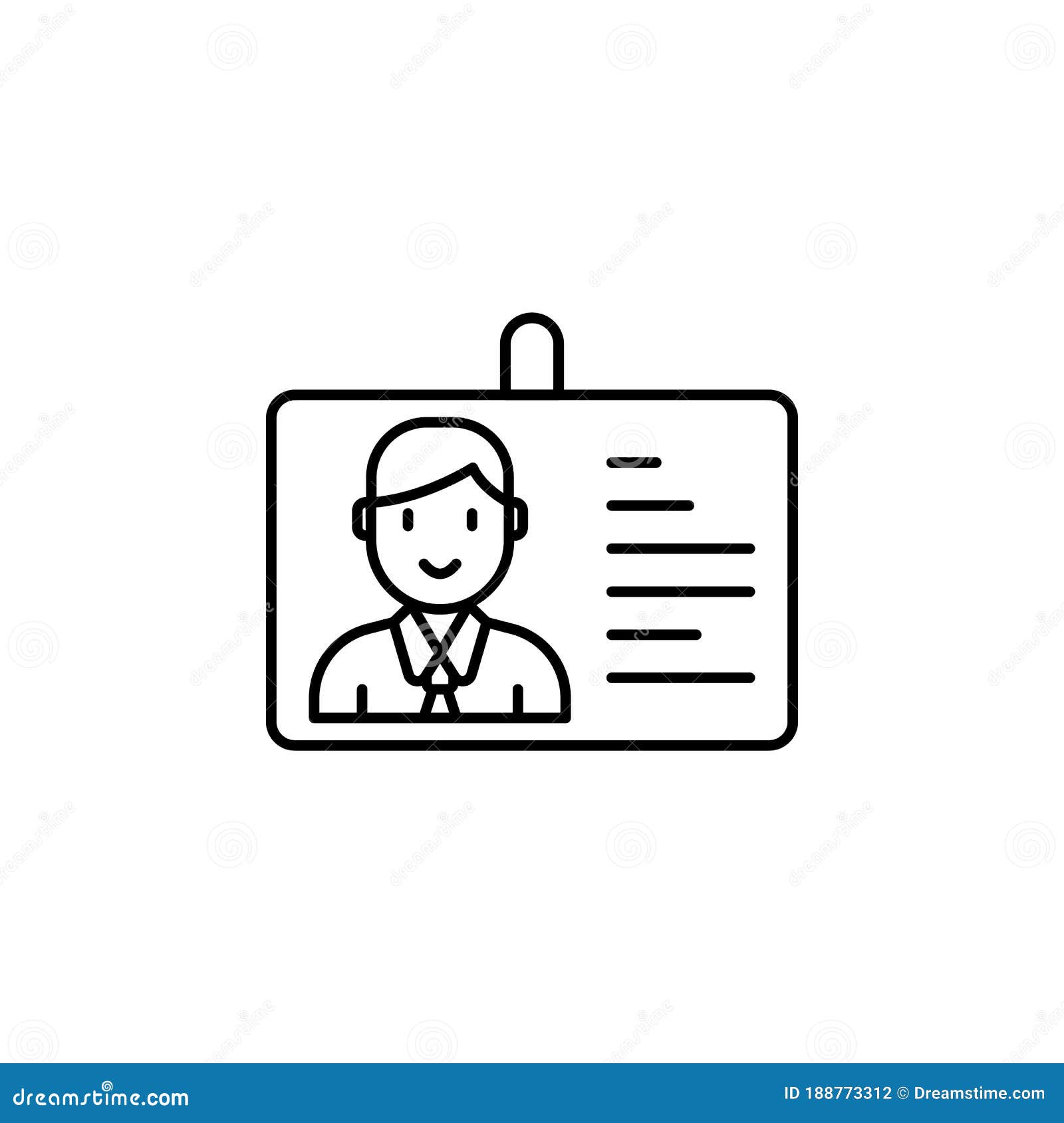 Id, Card, ID Card, Pass Blue Solid Logo With Place For Tagline Vector ...