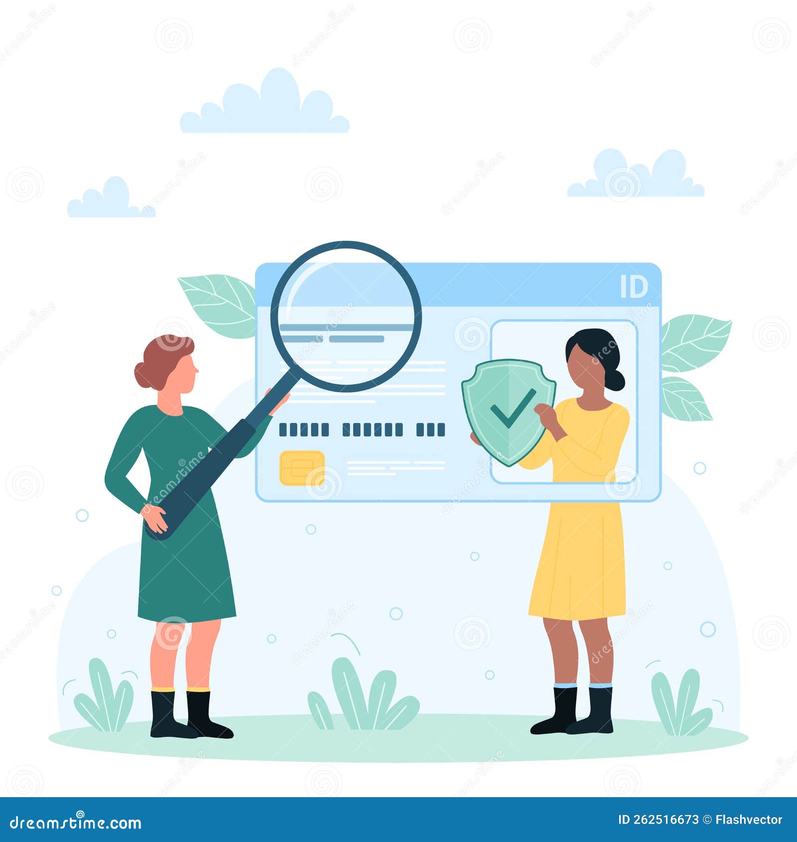 ID Card, Person Data Identification, Tiny Characters Check Document ...