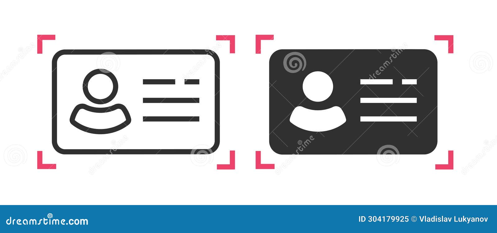 Id Card Scan Verification Icon Vector As Kyc Check Security Tech ...