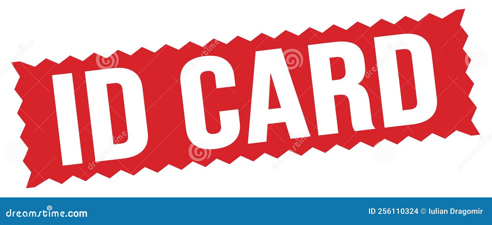 ID CARD Text Written on Red Stamp Sign Stock Illustration ...