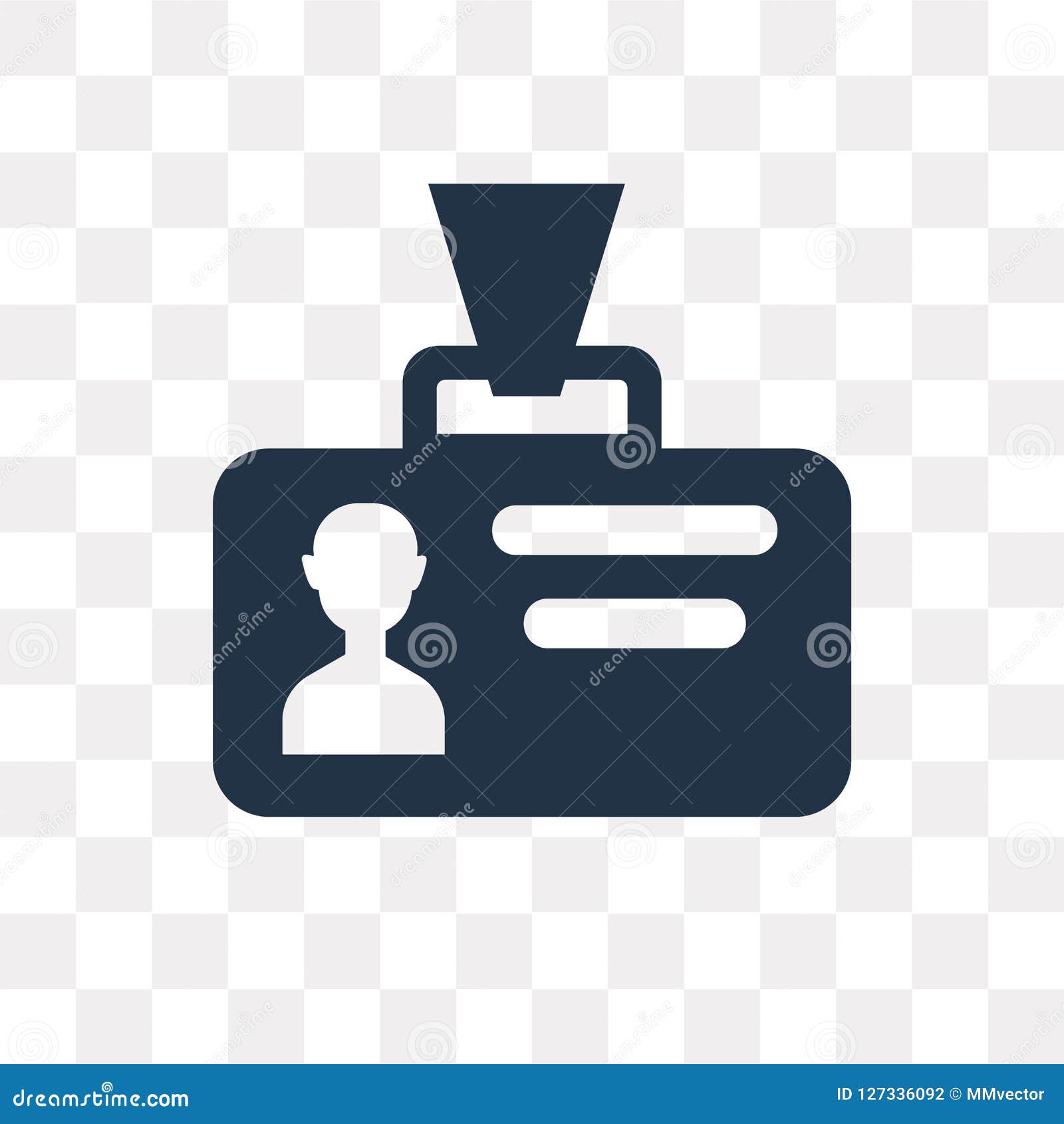 Id Card Vector Icon Isolated on Transparent Background, Id Card Stock ...