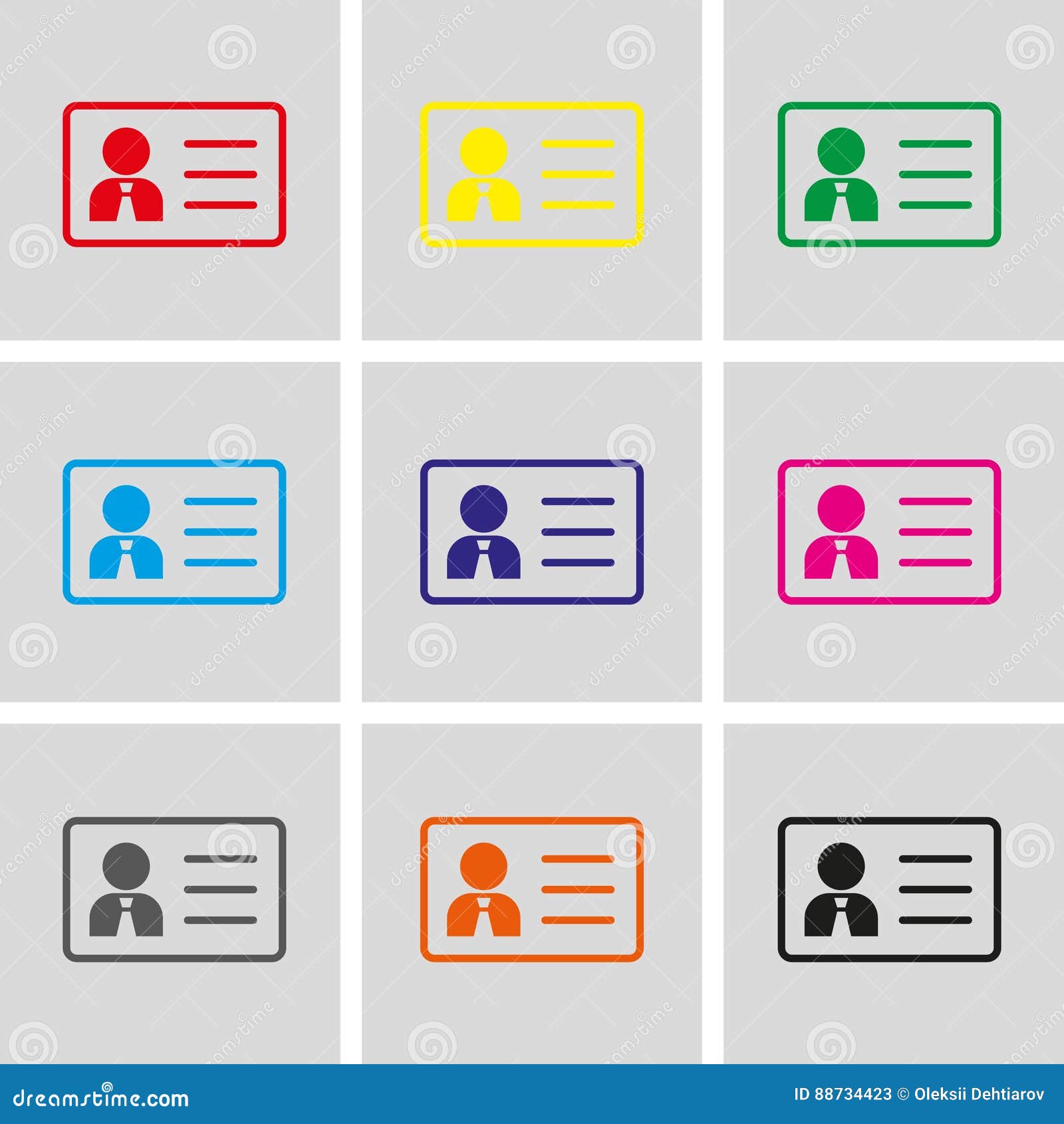 Id Icon Stock Vector Illustration Flat Design Stock Vector ...