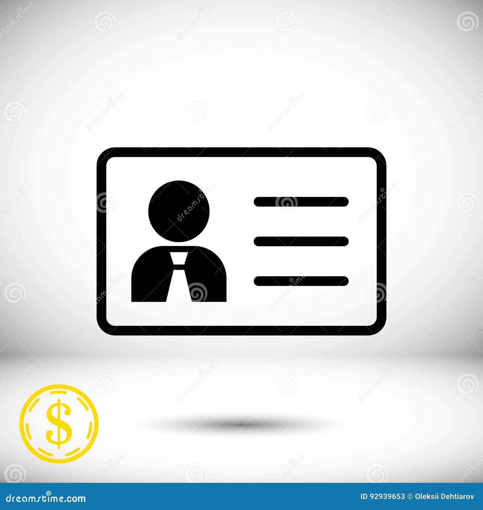 Id Icon Stock Vector Illustration Flat Design Stock Vector ...