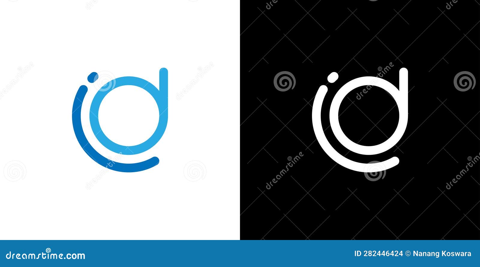 Id Logo, Id Monogram, Initial Id Logo, Letter Id Logo, Icon, Vector ...