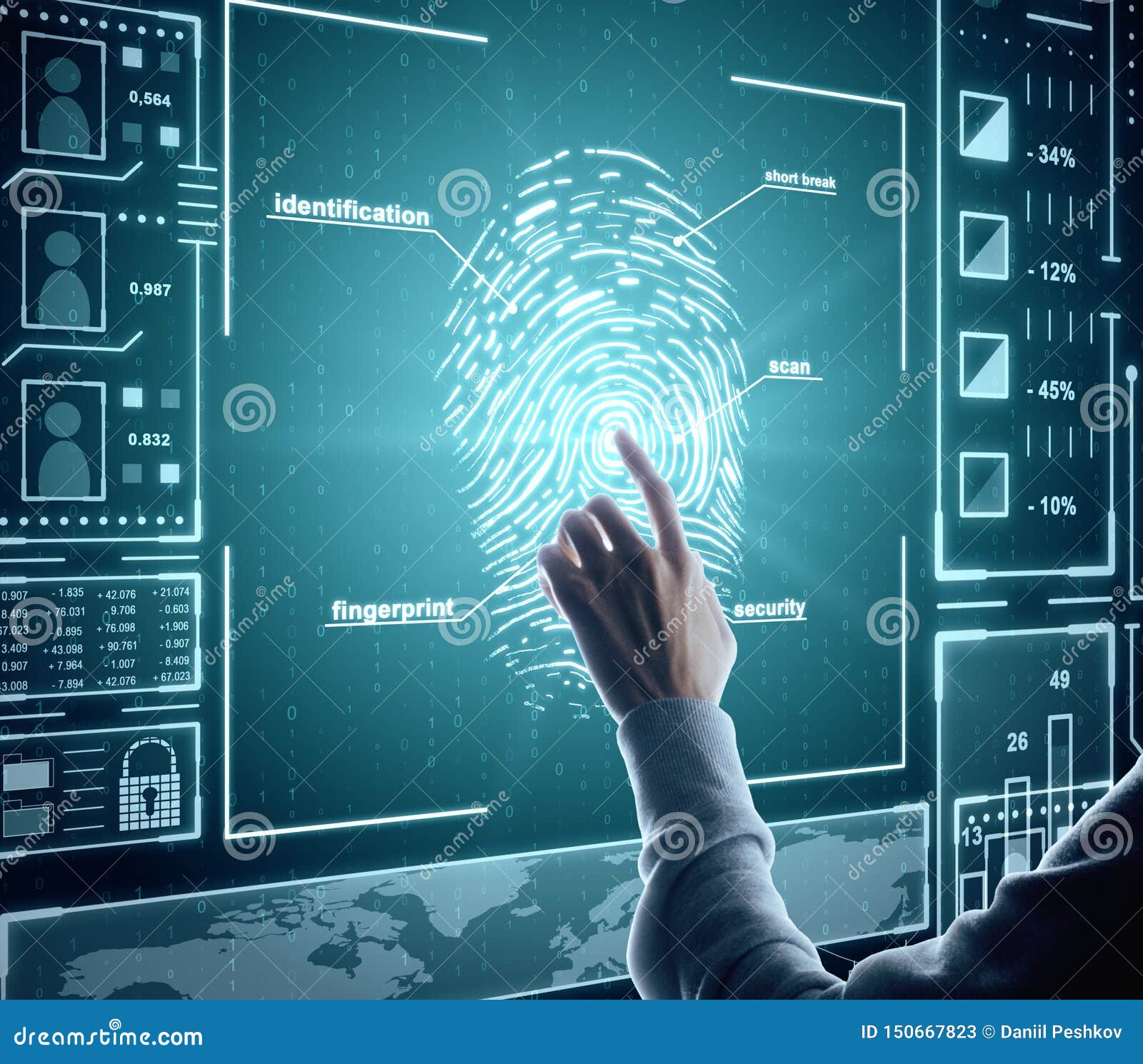 ID and protection concept stock image. Image of abstract - 150667823