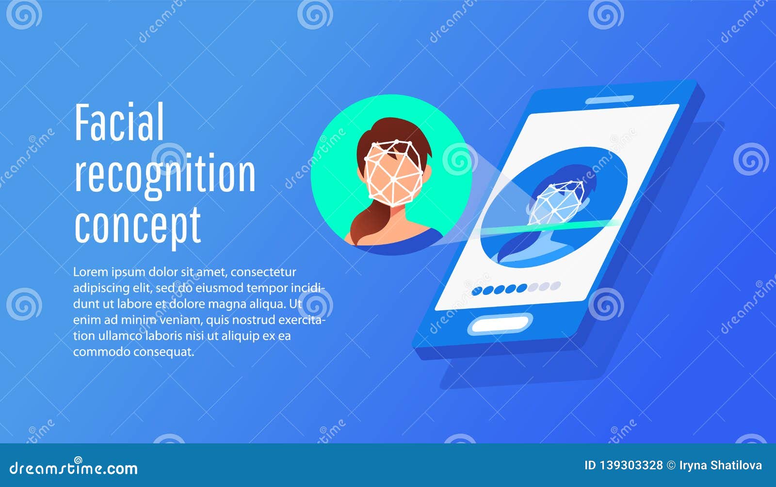 Face Recognition Technology Concept. Personal Identify Stock Vector ... Face Recognition Technology Concept. Personal Identify Stock Vector ...