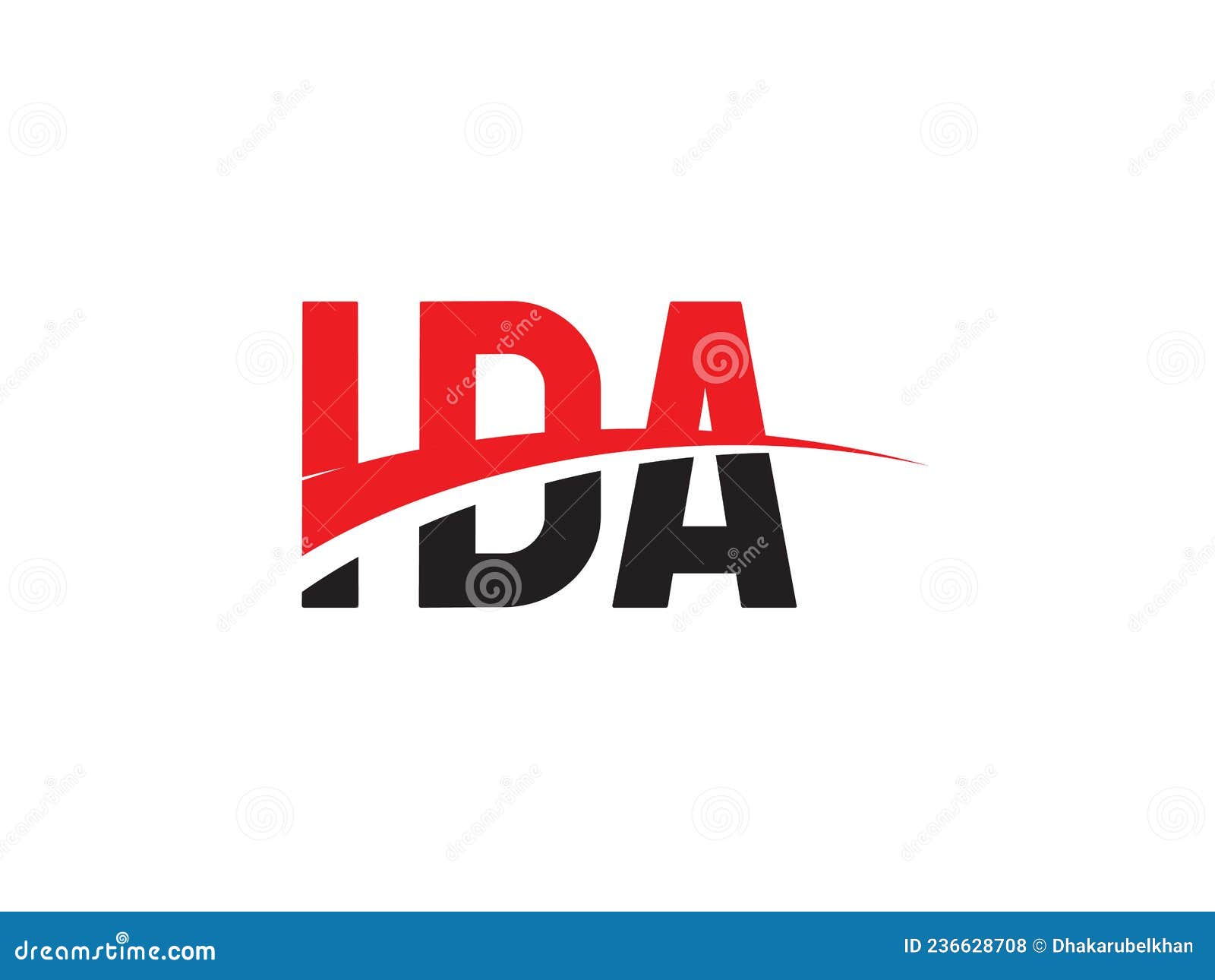 IDA Letter Initial Logo Design Vector Illustration Stock Vector ...