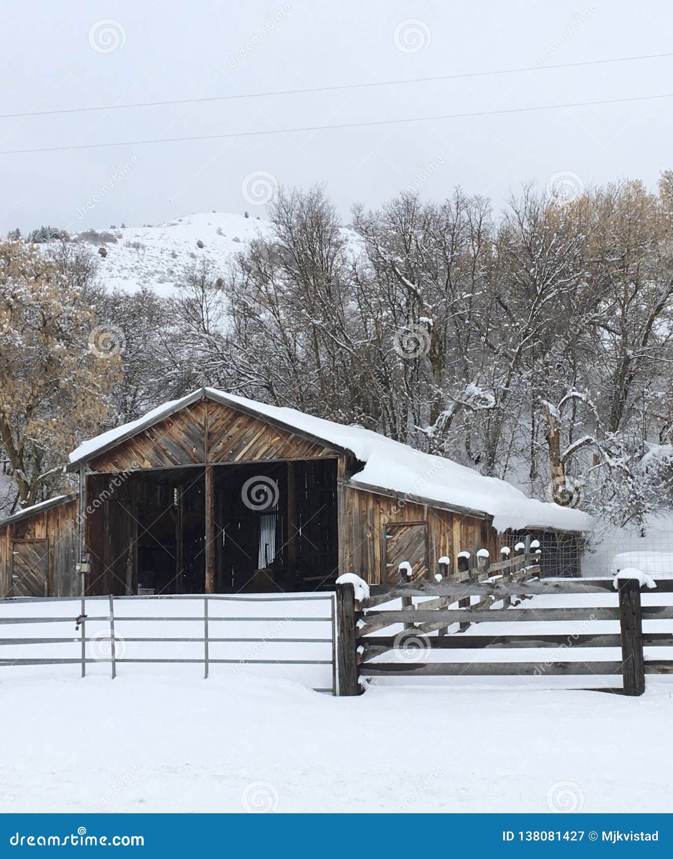 Idaho barn and corrals stock image. Image of corrals - 138081427