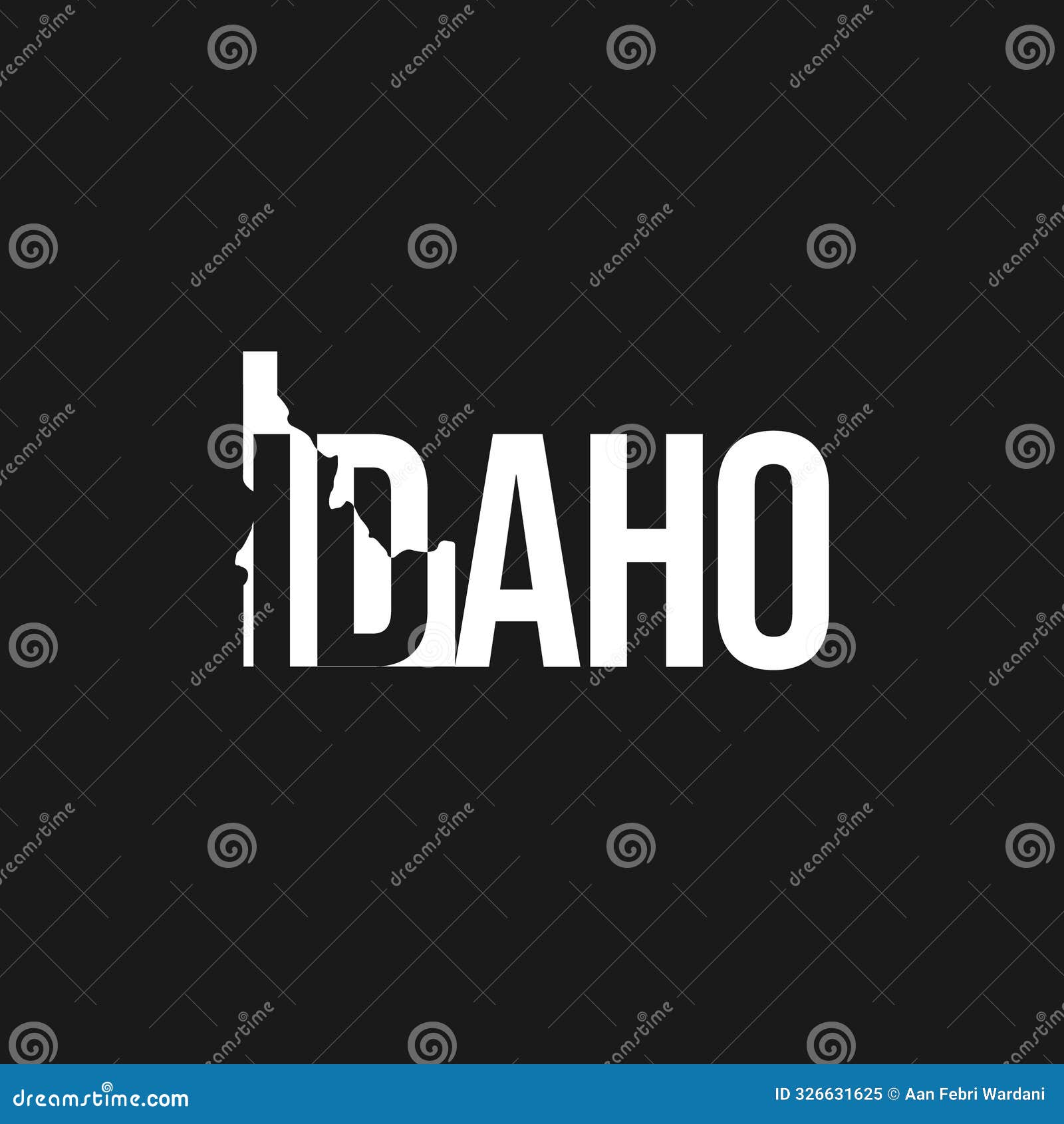 Idaho state symbol stock illustration. Illustration of vector - 326631625