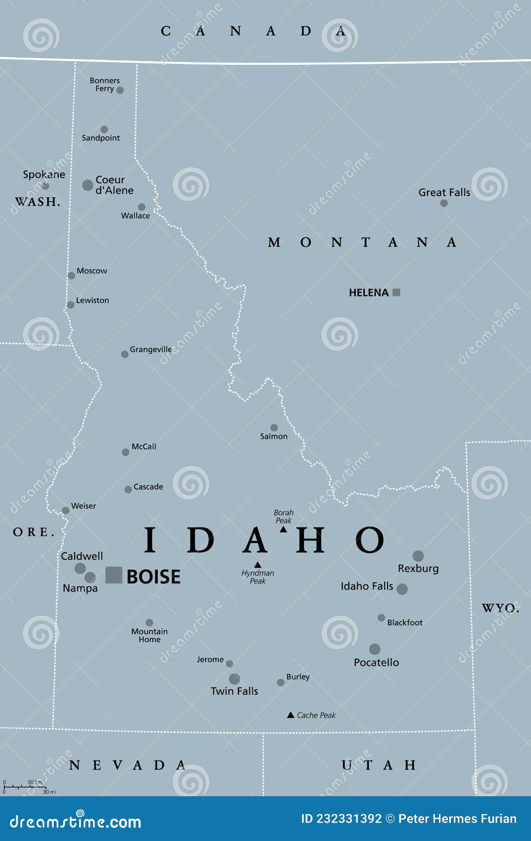 map of idaho rivers