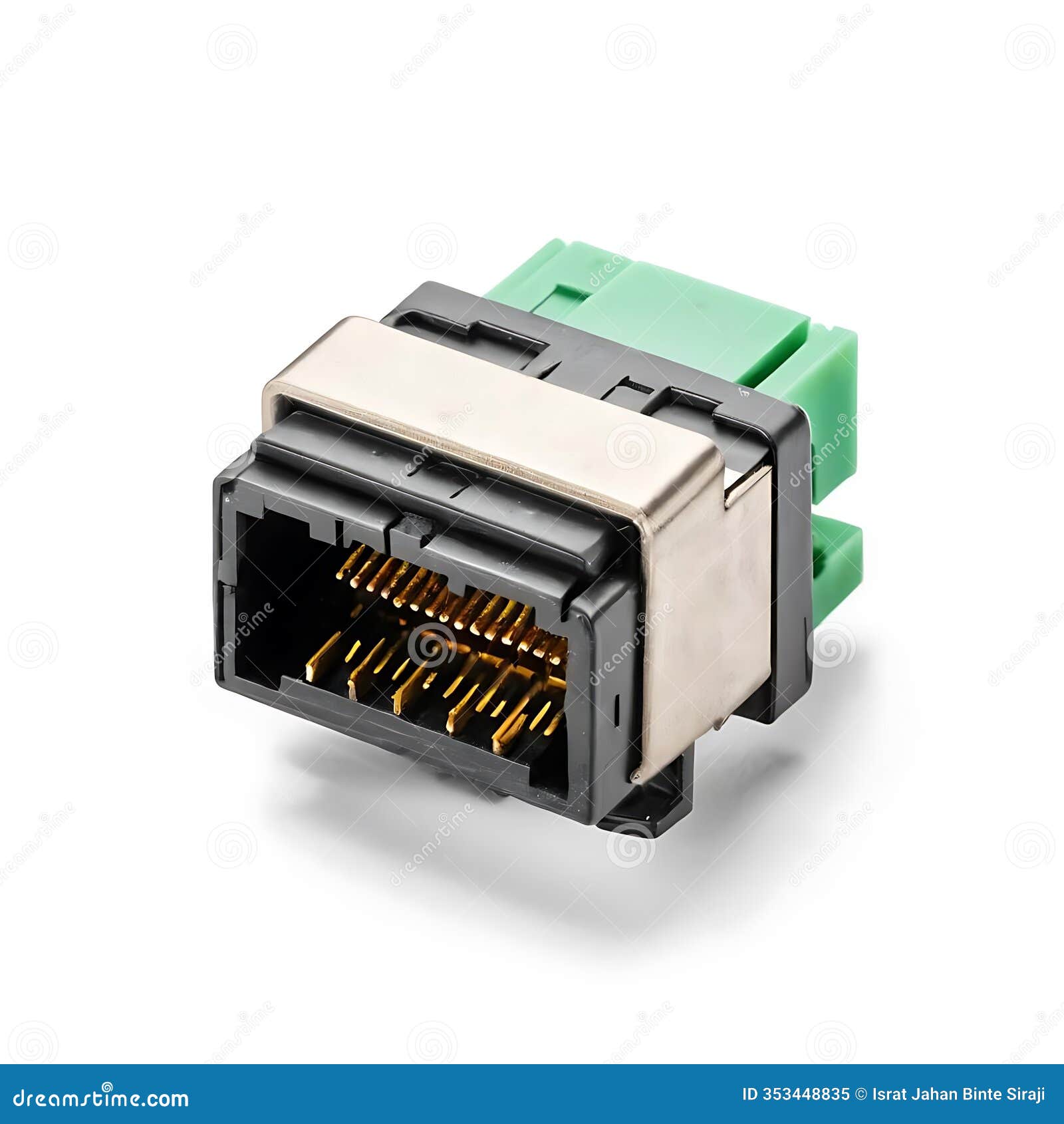 IDC Connector Isolated on a White Background Stock Illustration ...
