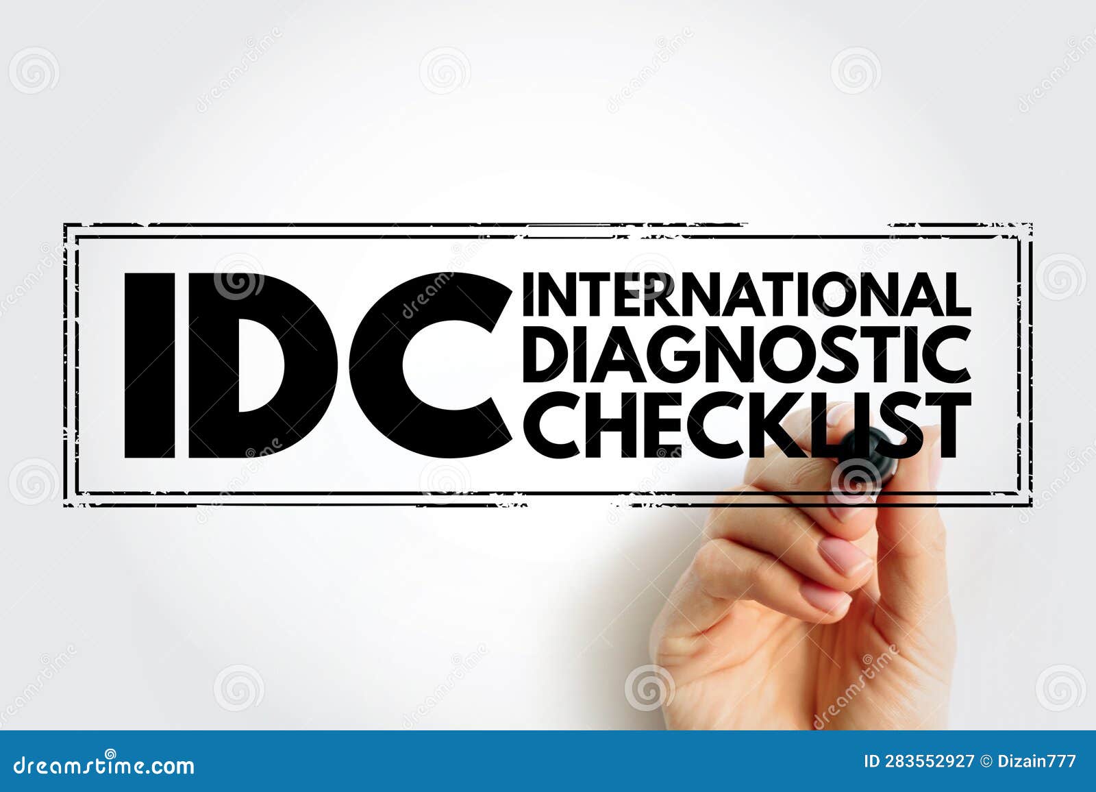 IDC - International Diagnostic Checklist Acronym Royalty-Free Stock ...