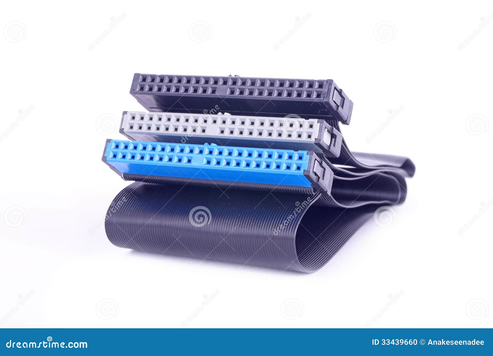 Ide cable stock photo. Image of electronics, supply, plastic - 33439660