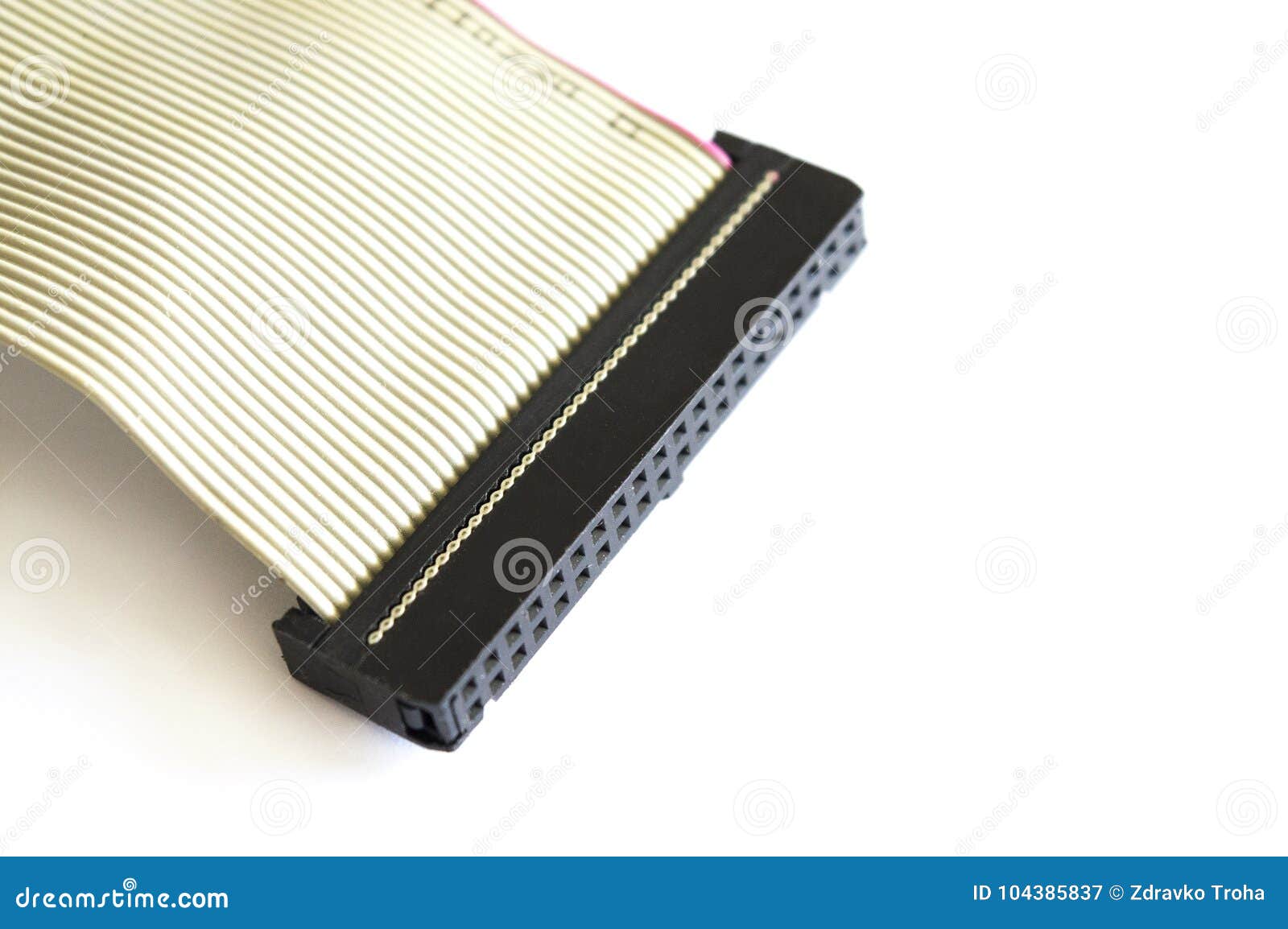 Ide disk cable stock image. Image of contact, isolates - 104385837