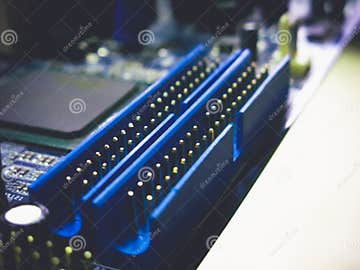 Ide Elements of the Motherboard Stock Photo - Image of sata, chip: 67584798