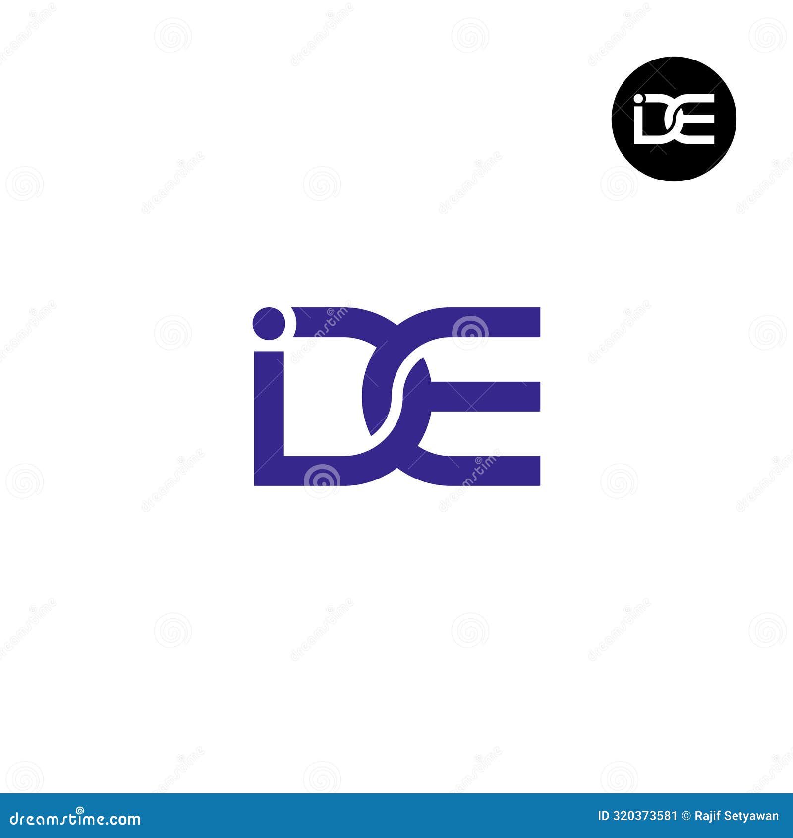 IDE Logo Letter Monogram Design Cartoon Vector | CartoonDealer.com ...
