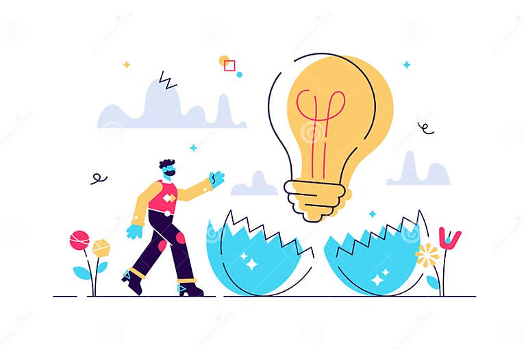 Hatching Idea Vector Illustration. Creative Stock Vector - Illustration ...