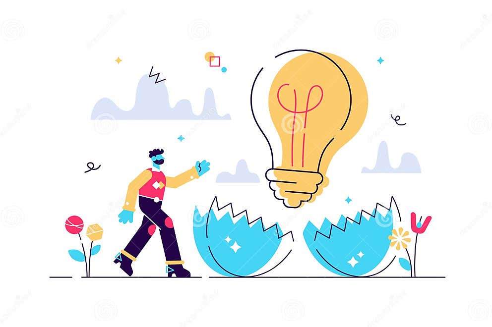 Hatching Idea Vector Illustration. Creative Stock Vector - Illustration ...