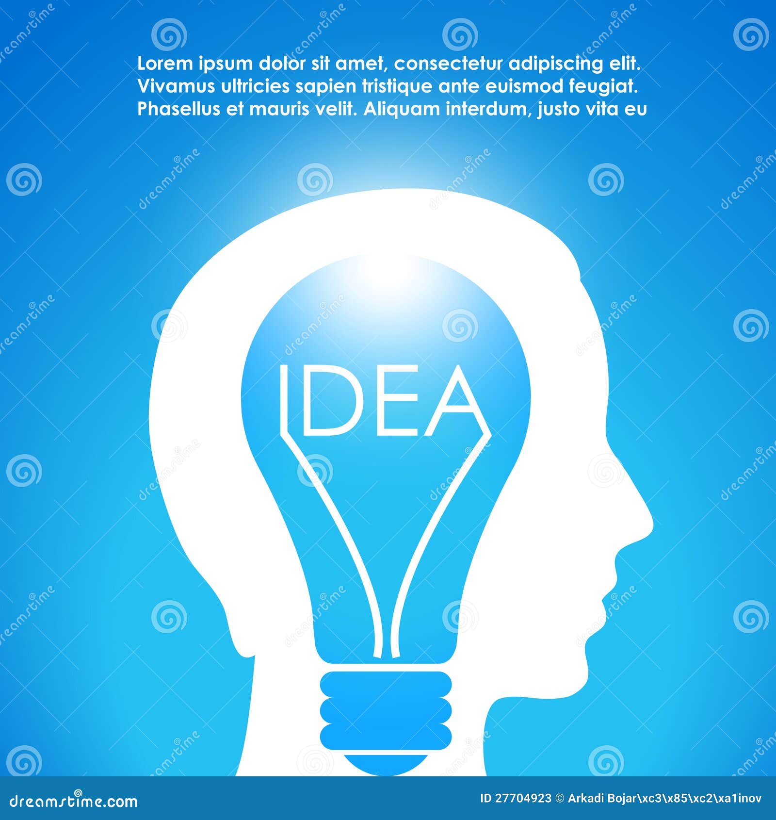 Idea stock vector. Illustration of blue, intelligence - 27704923