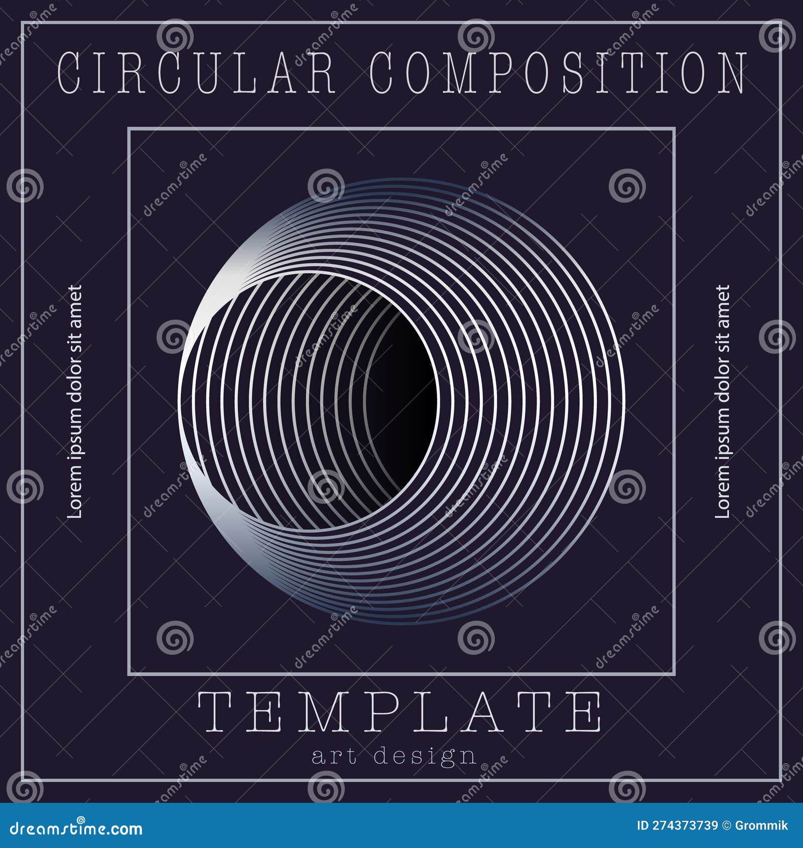 Idea of an Abstract Composition for the Design of a Poster, Banner ...