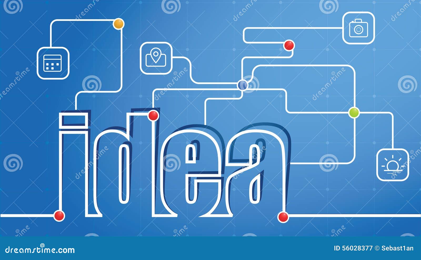 Idea Abstract Text stock vector. Illustration of idea - 56028377