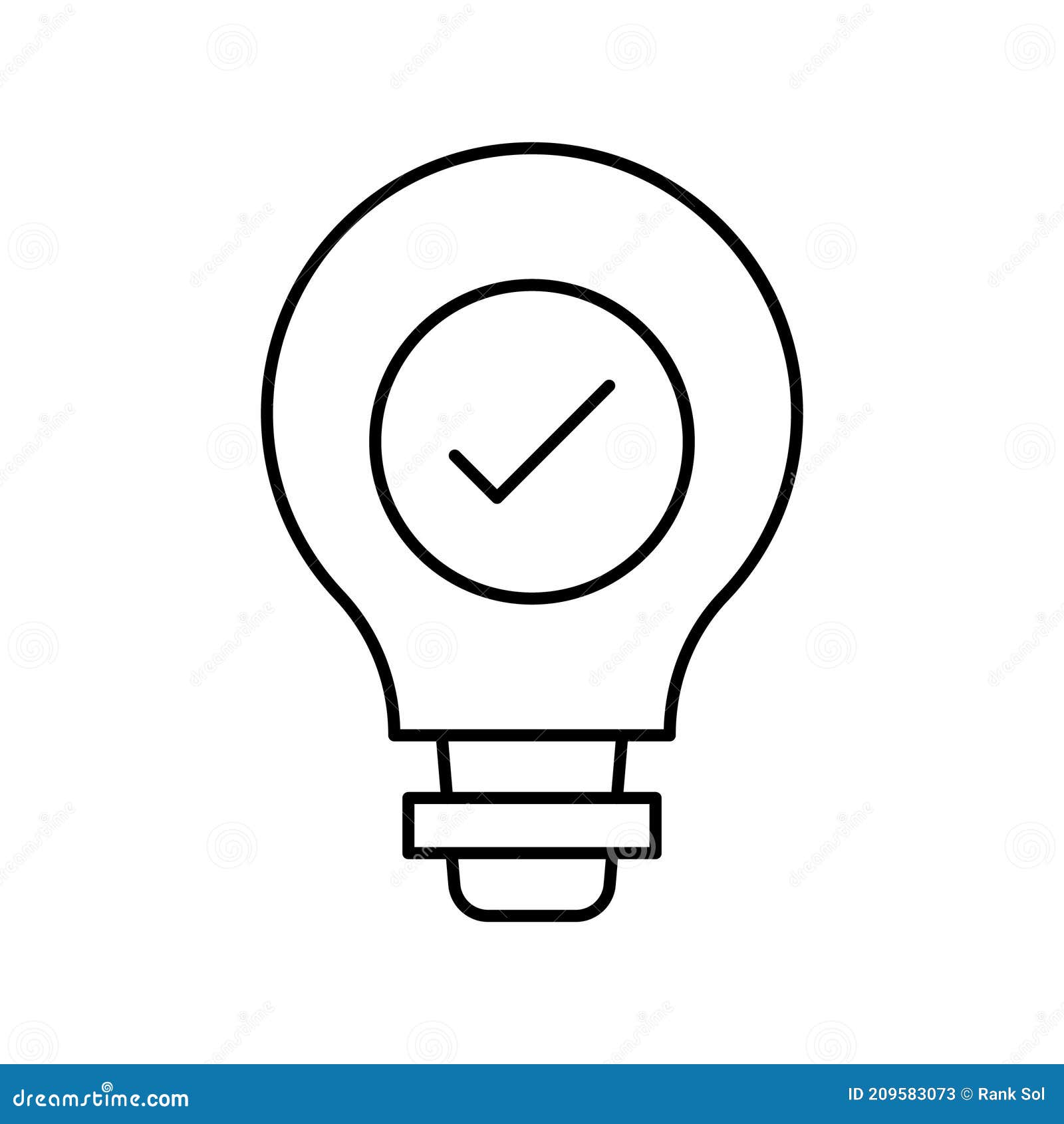 Idea Approved Symbol Isolated Vector Icon Which Can Easily Modify or ...